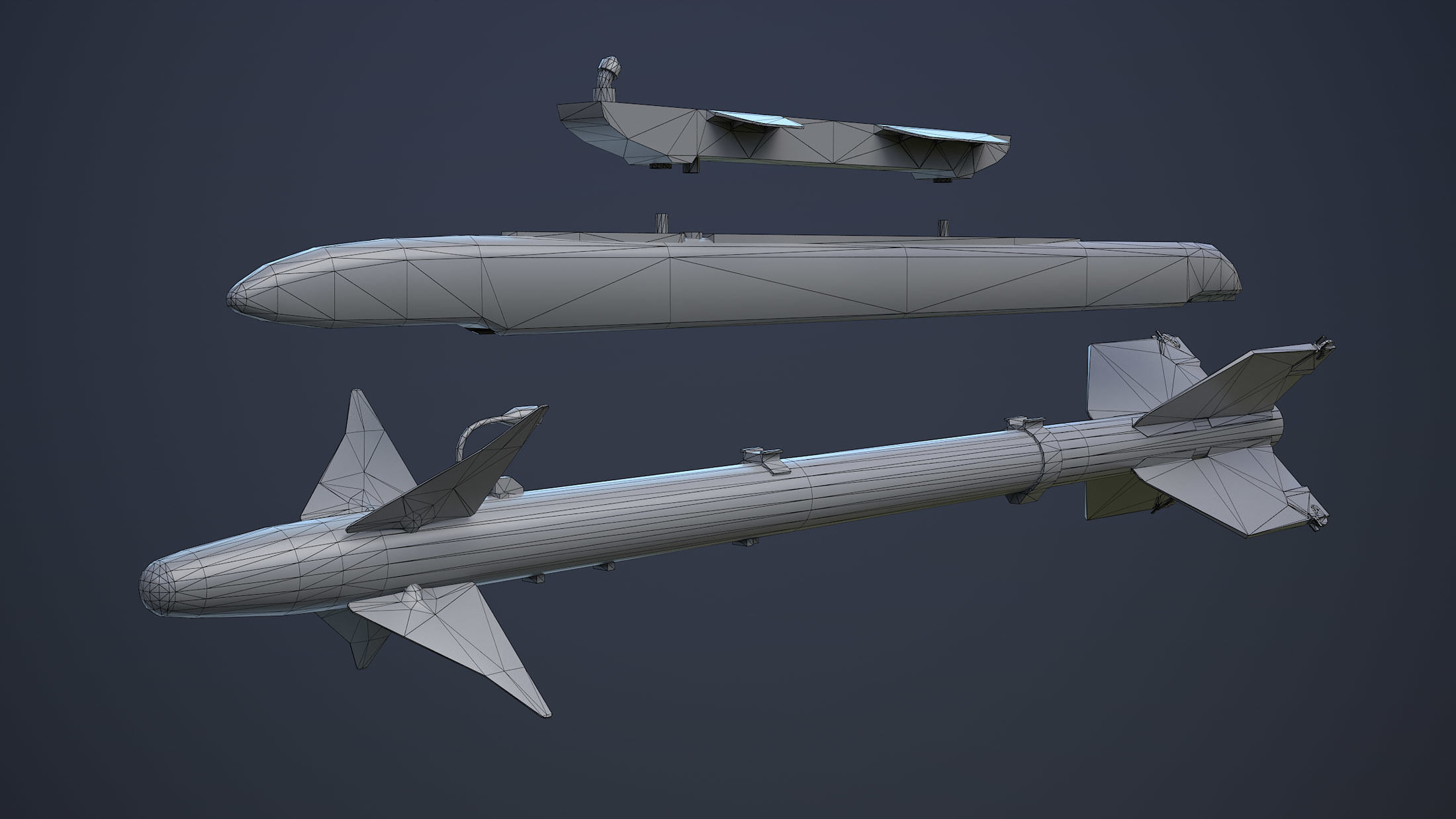 3D model Helicopter Nato Weapons Set Low-Poly VR / AR / low-poly | CGTrader