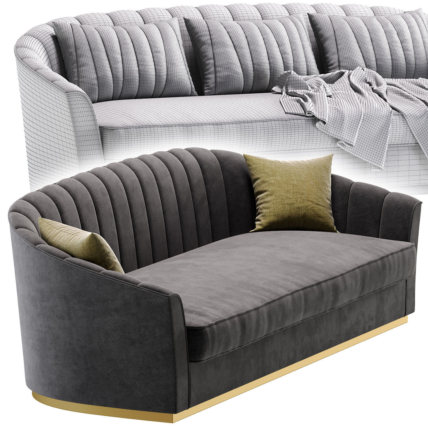 Sofa FRANKLIN by Cazarina Interiors 3D model | CGTrader