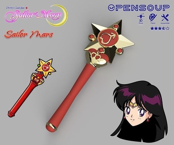 Sailor Moon Crystal Sailor Mars Transformation