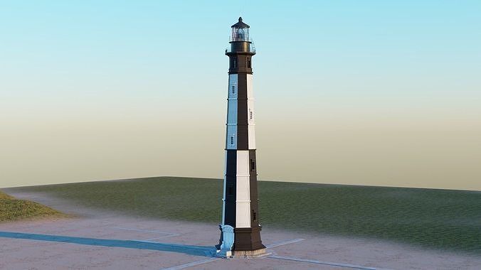 New Cape Henry Lighthouse free 3D model | CGTrader