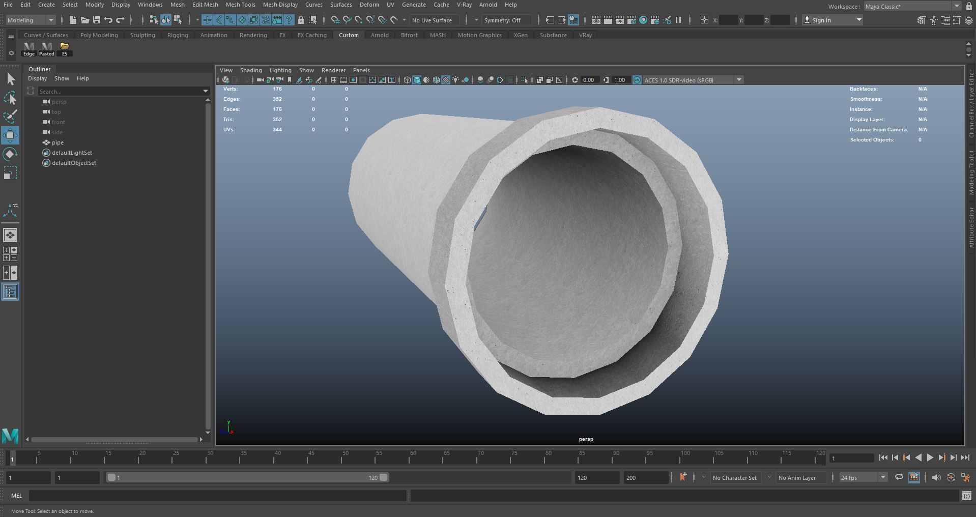 3D model Concrete Pipe AR VR PBR VR / AR / low-poly | CGTrader