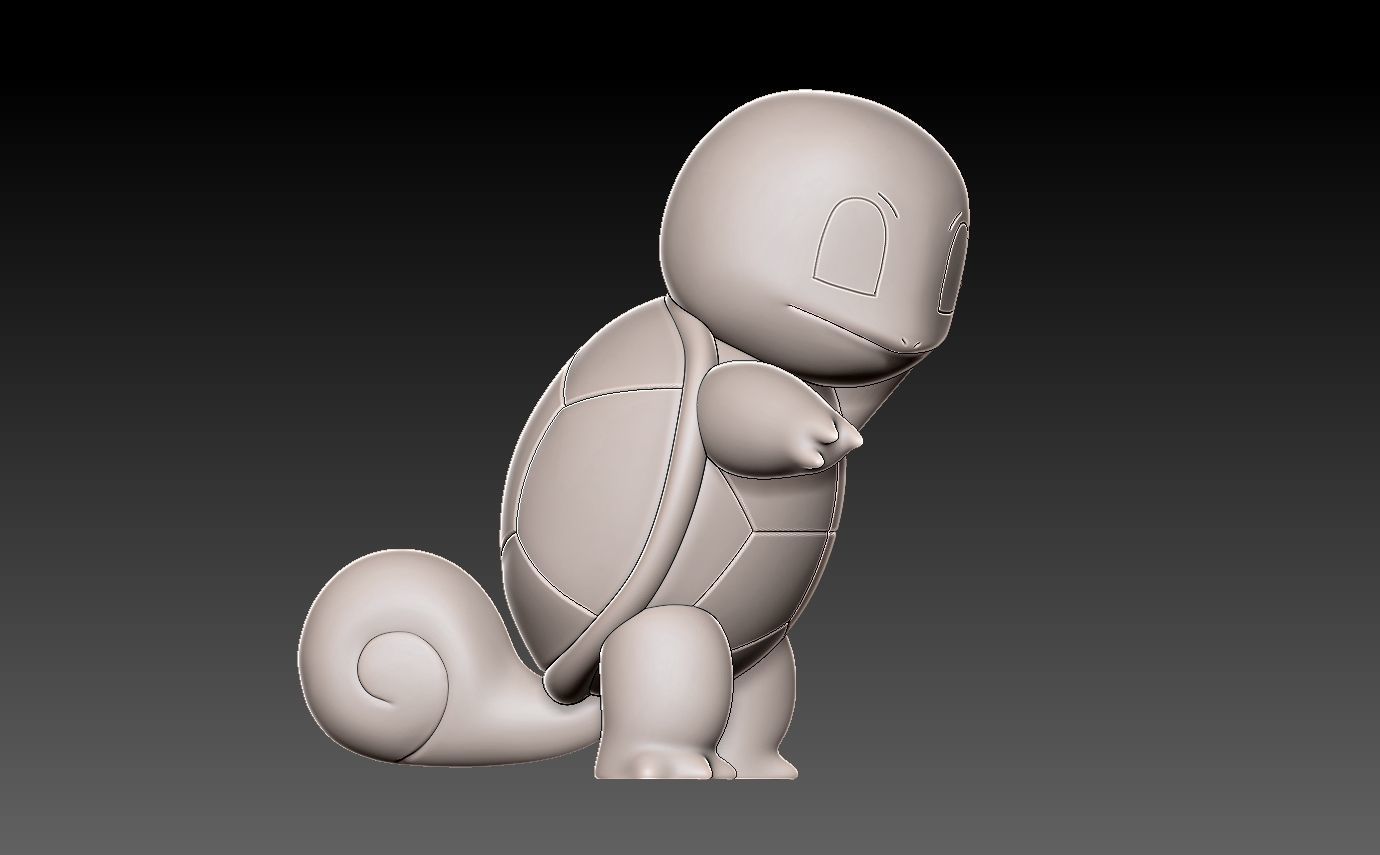 Pokemon squirtle 3D model 3D printable | CGTrader