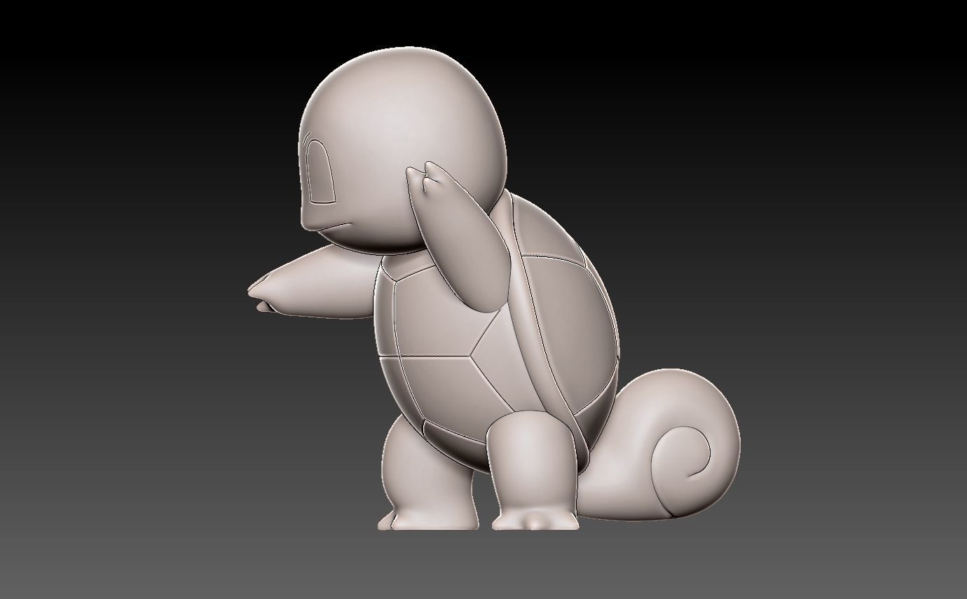 Pokemon squirtle 3D model 3D printable | CGTrader