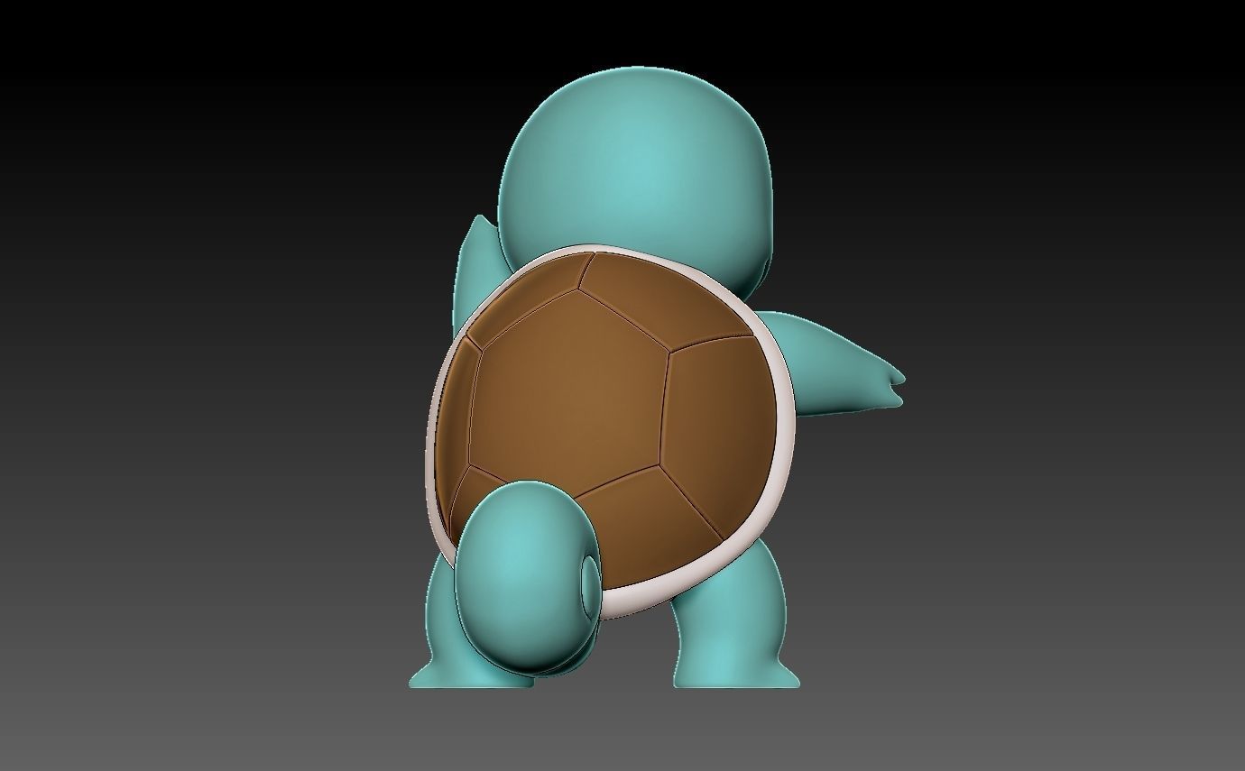 Pokemon squirtle 3D model 3D printable | CGTrader