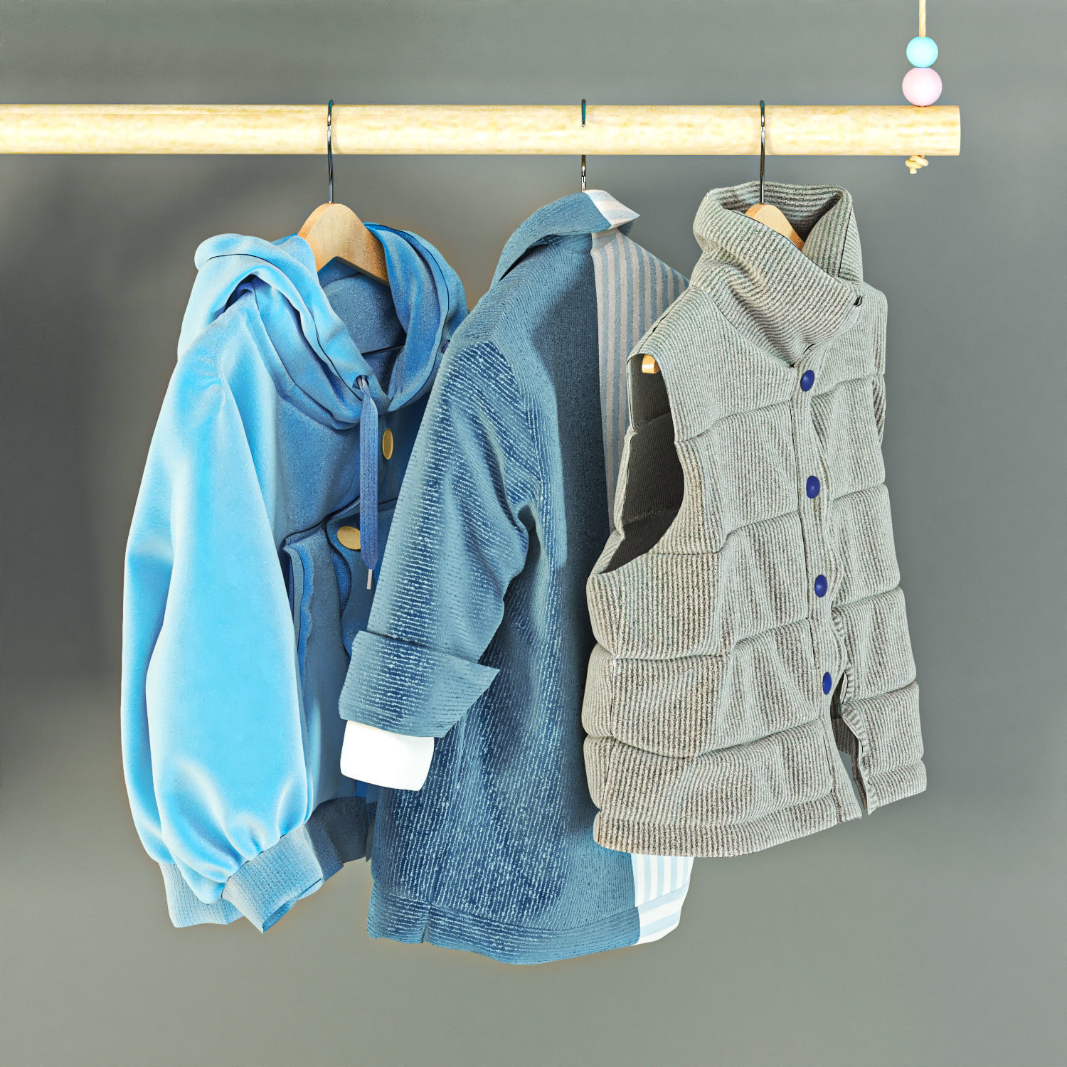 3D model Kid Clothes set 04 VR / AR / low-poly | CGTrader