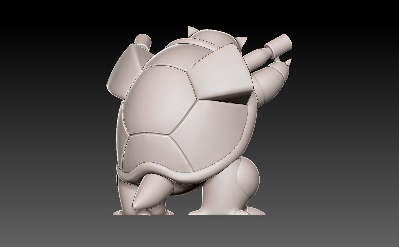 Pokemon blastoise 3D model 3D printable | CGTrader