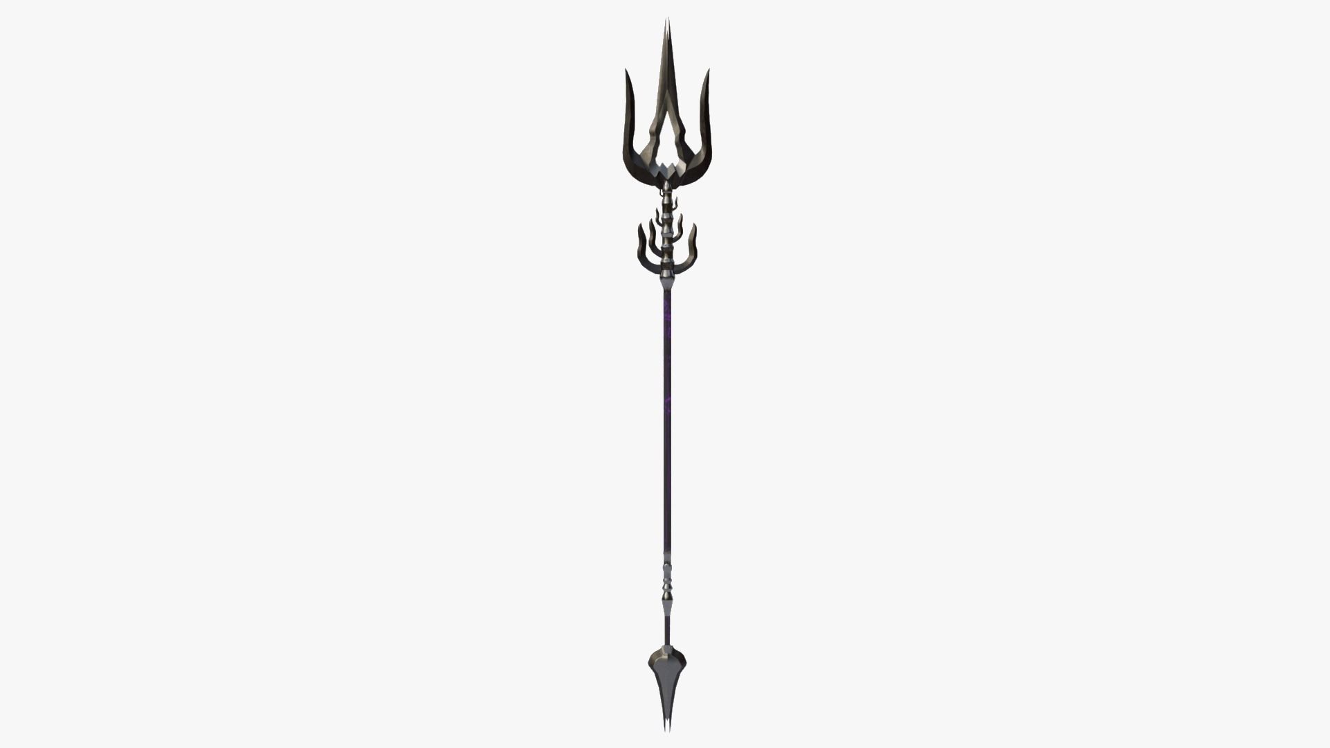 3D model Dark Trident VR / AR / low-poly | CGTrader