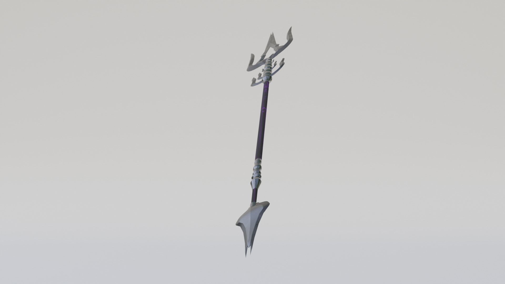 3D model Dark Trident VR / AR / low-poly | CGTrader