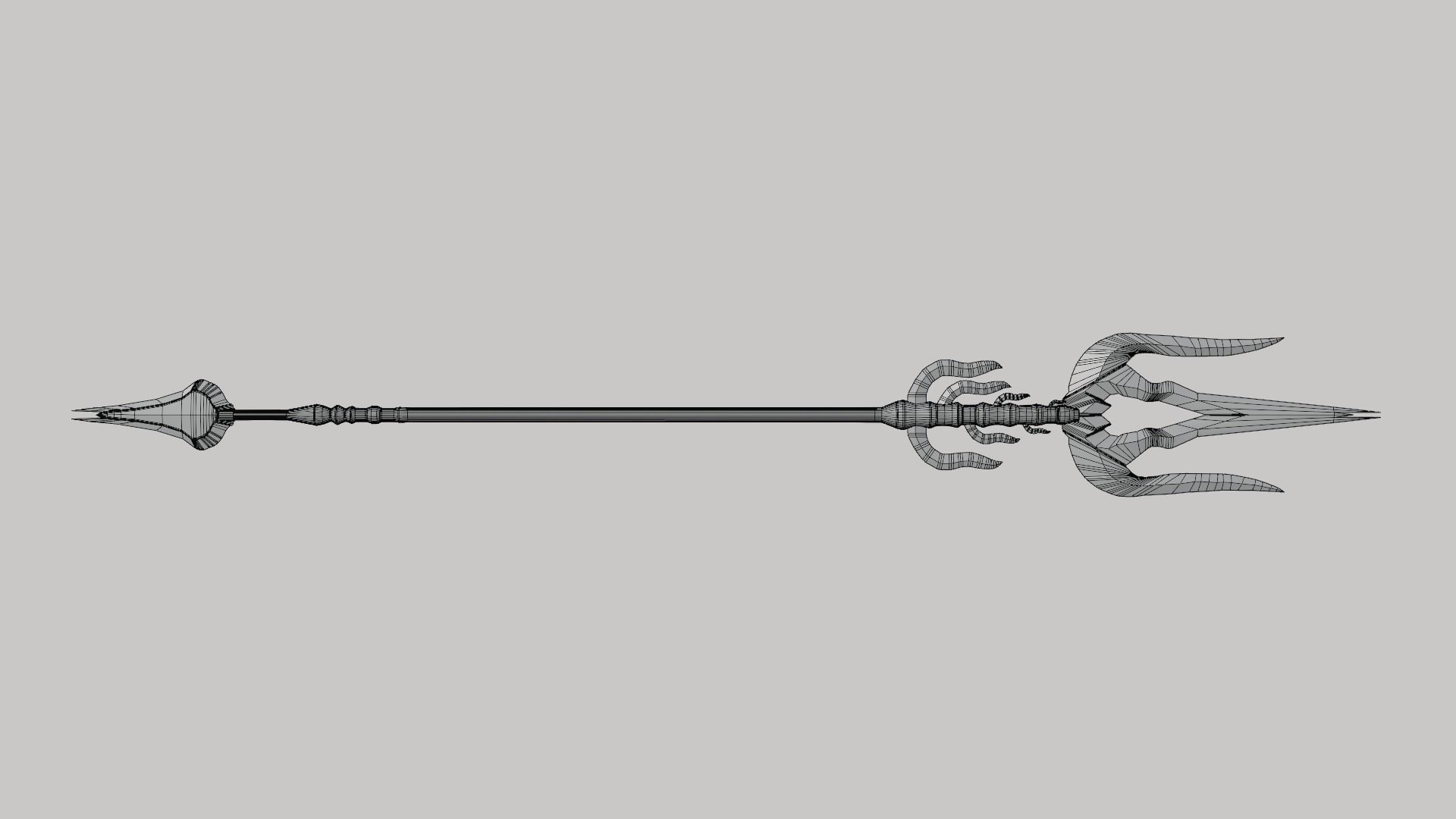 3D model Dark Trident VR / AR / low-poly | CGTrader