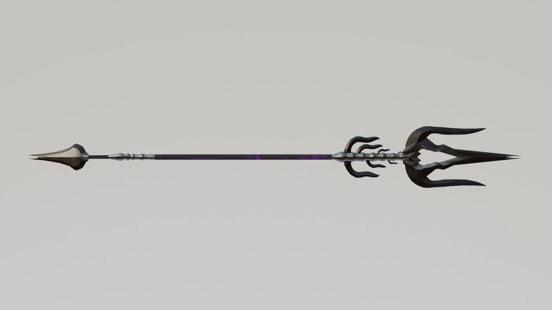 3D model Dark Trident VR / AR / low-poly | CGTrader