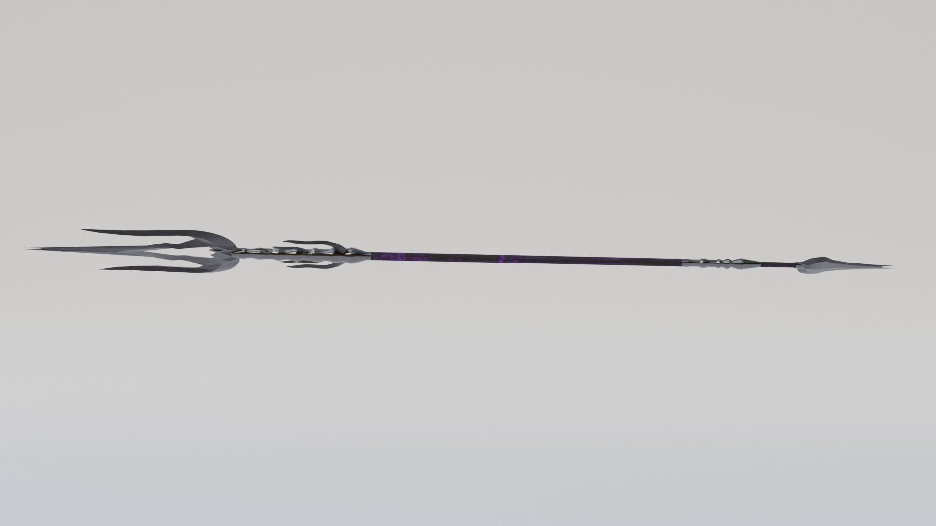 3D model Dark Trident VR / AR / low-poly | CGTrader