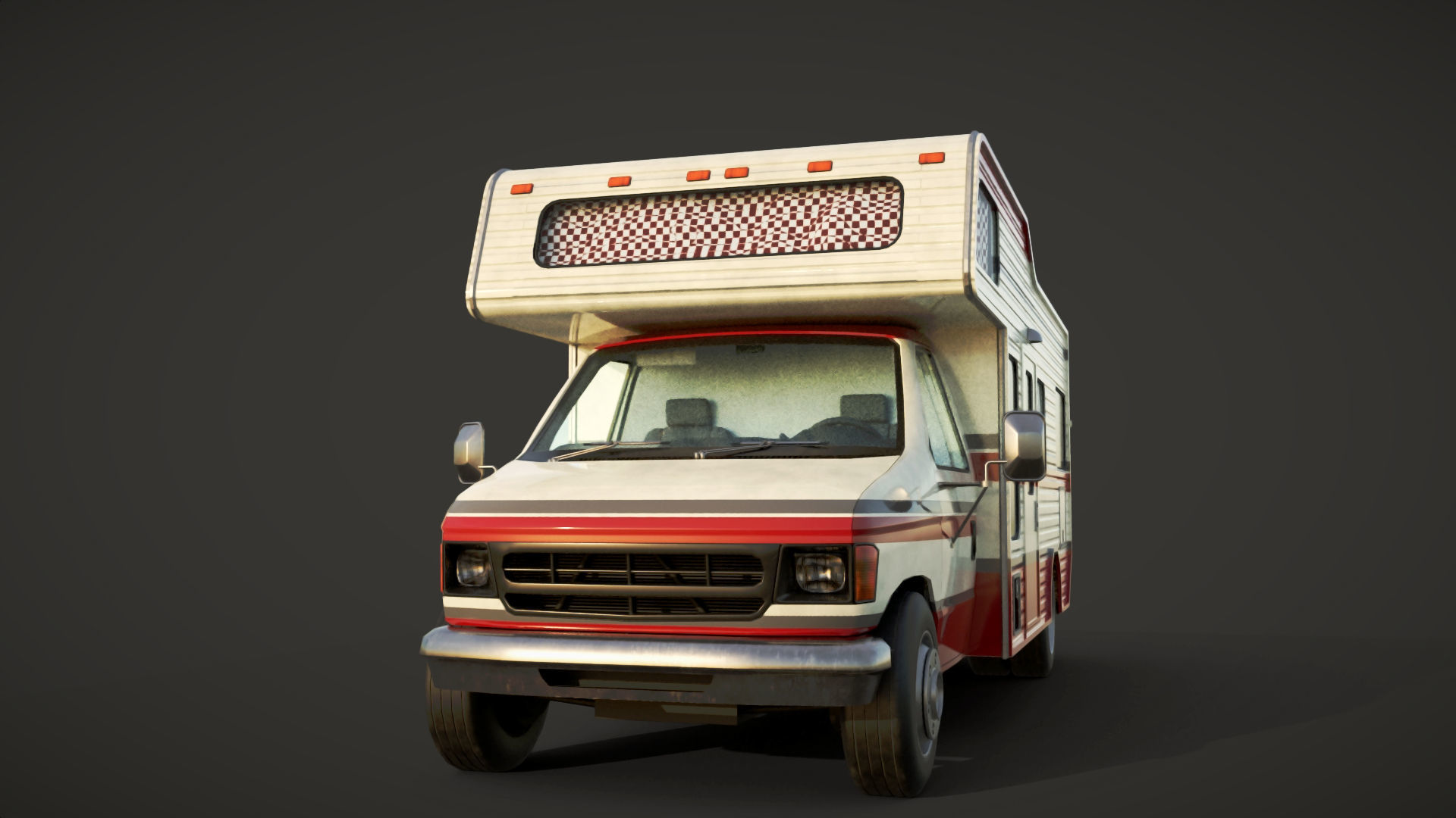 3D model camper van truck VR / AR / low-poly | CGTrader