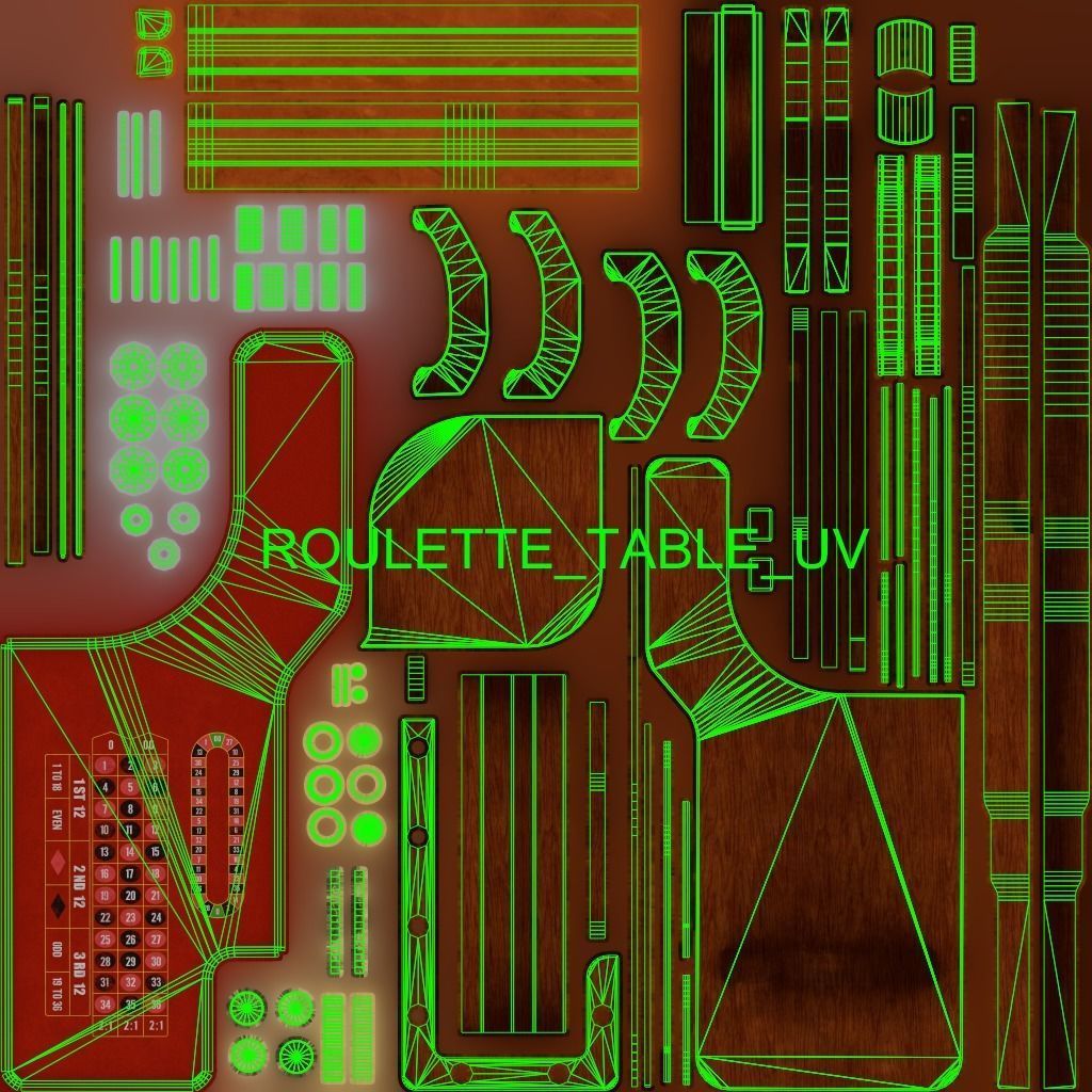 3D model Roulette Table 3D VR / AR / low-poly | CGTrader
