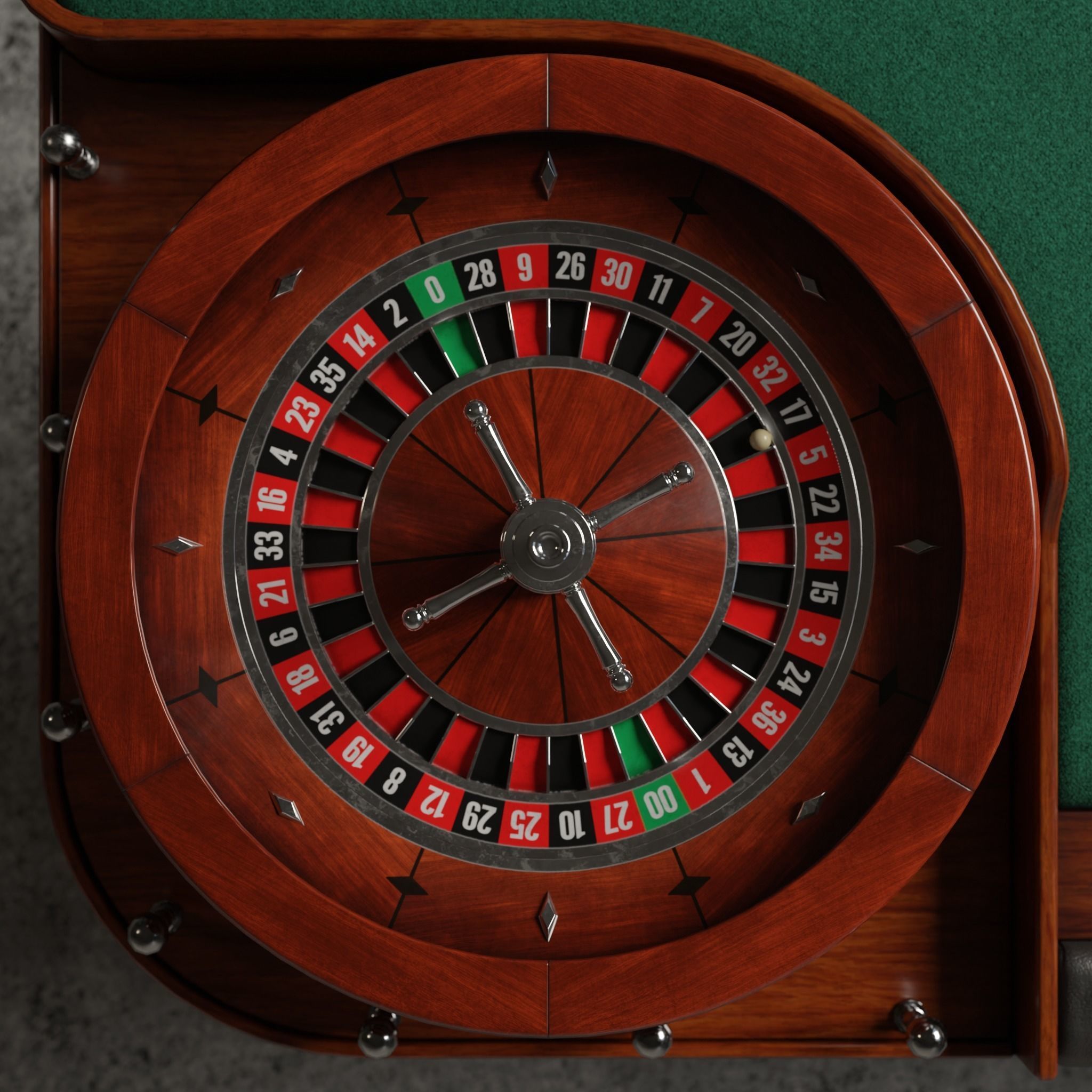 3D model Roulette Table 3D VR / AR / low-poly | CGTrader
