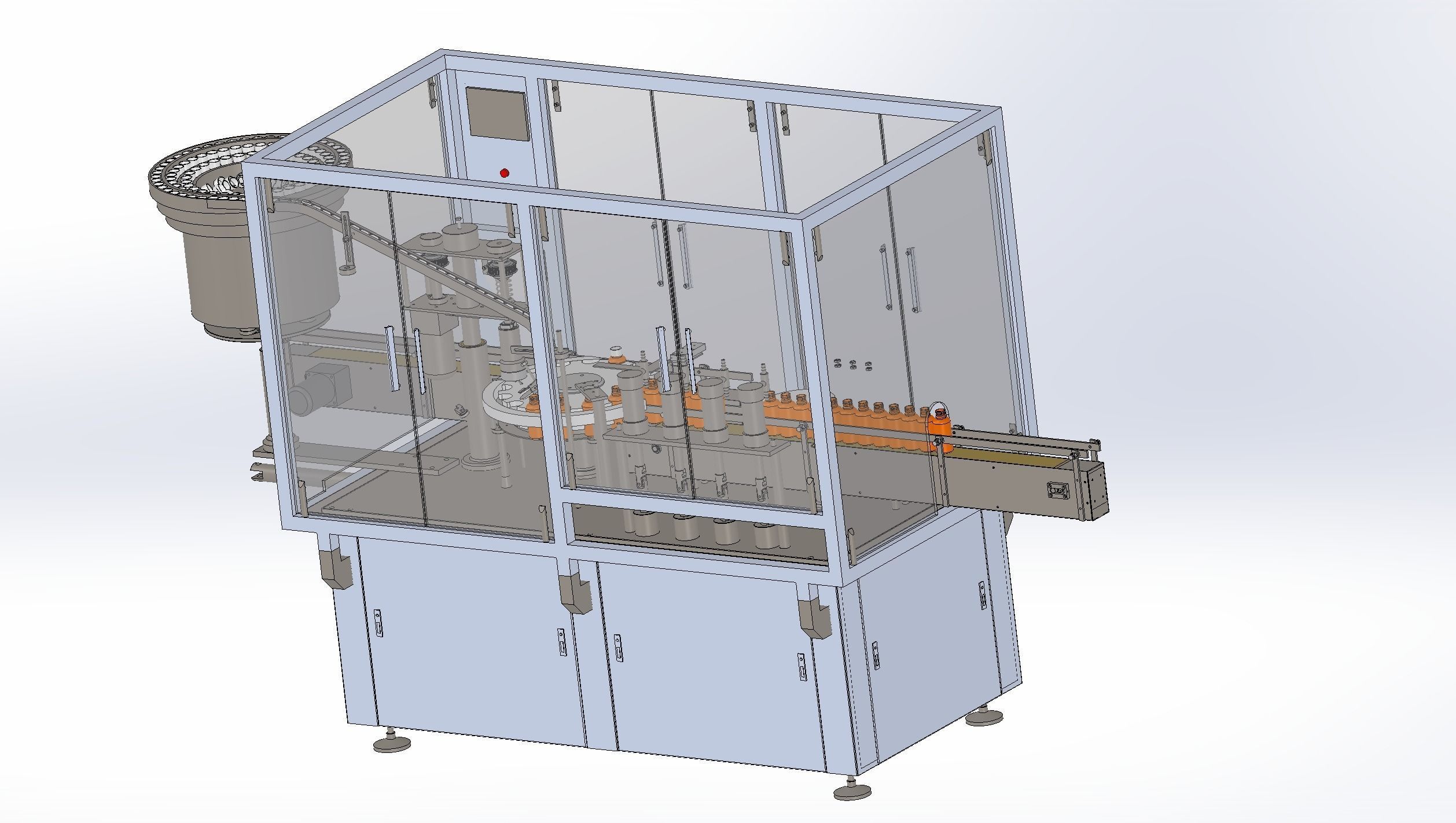 Automatic filling and capping all-in-one machine 3D model | CGTrader