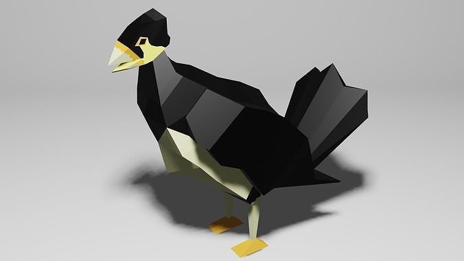 Maleo origami bird 3D model | CGTrader