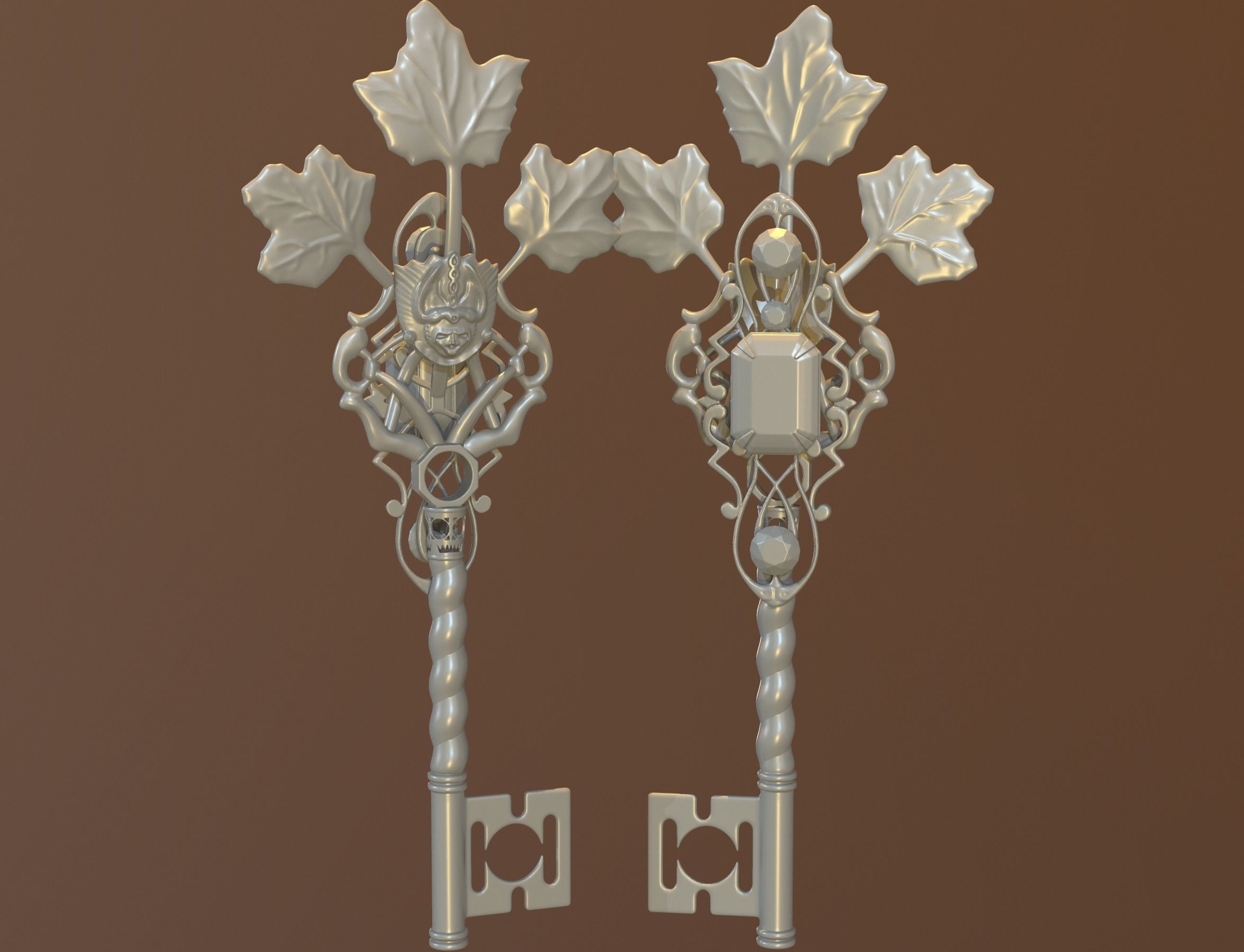 winter key 3D model 3D printable | CGTrader