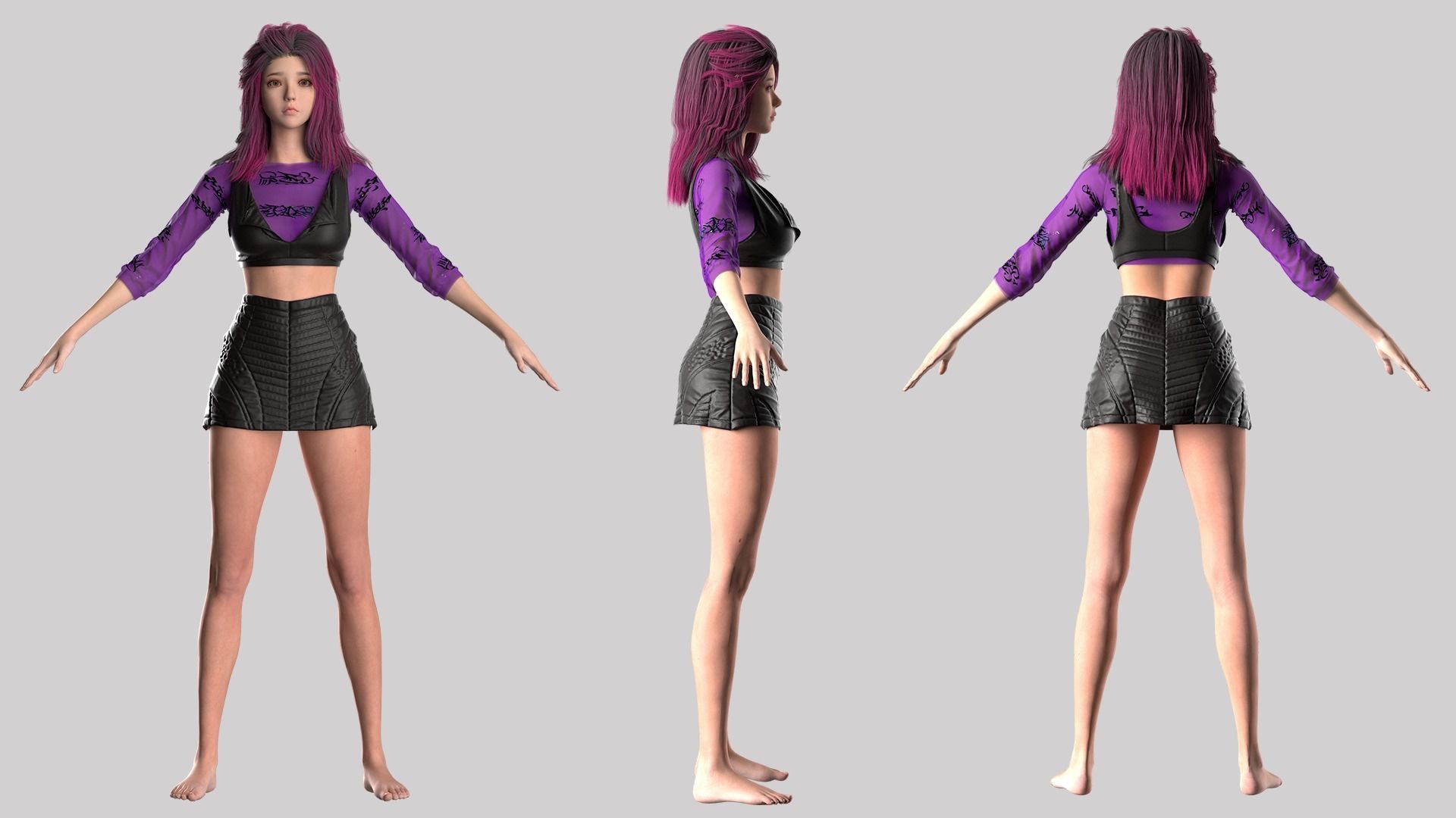 Female Outfit 3D model | CGTrader