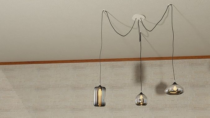 Modern ceiling lamps for interior design 3D model | CGTrader