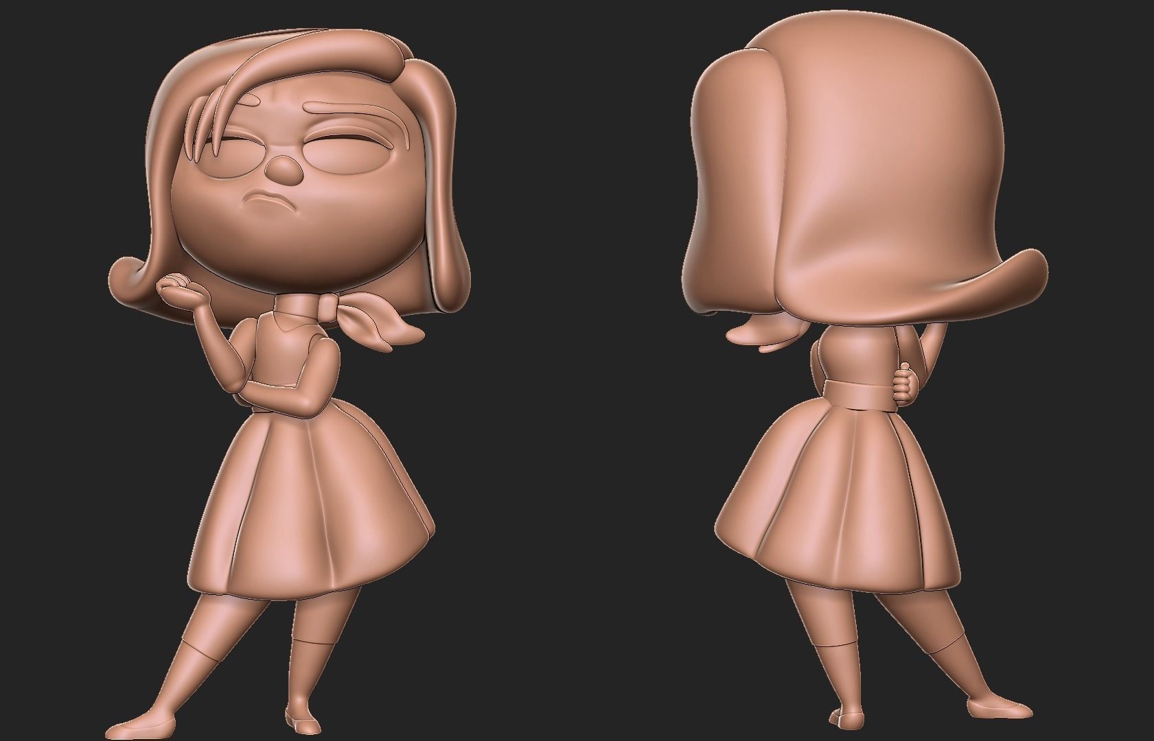 inside out - disgust 3D model 3D printable | CGTrader