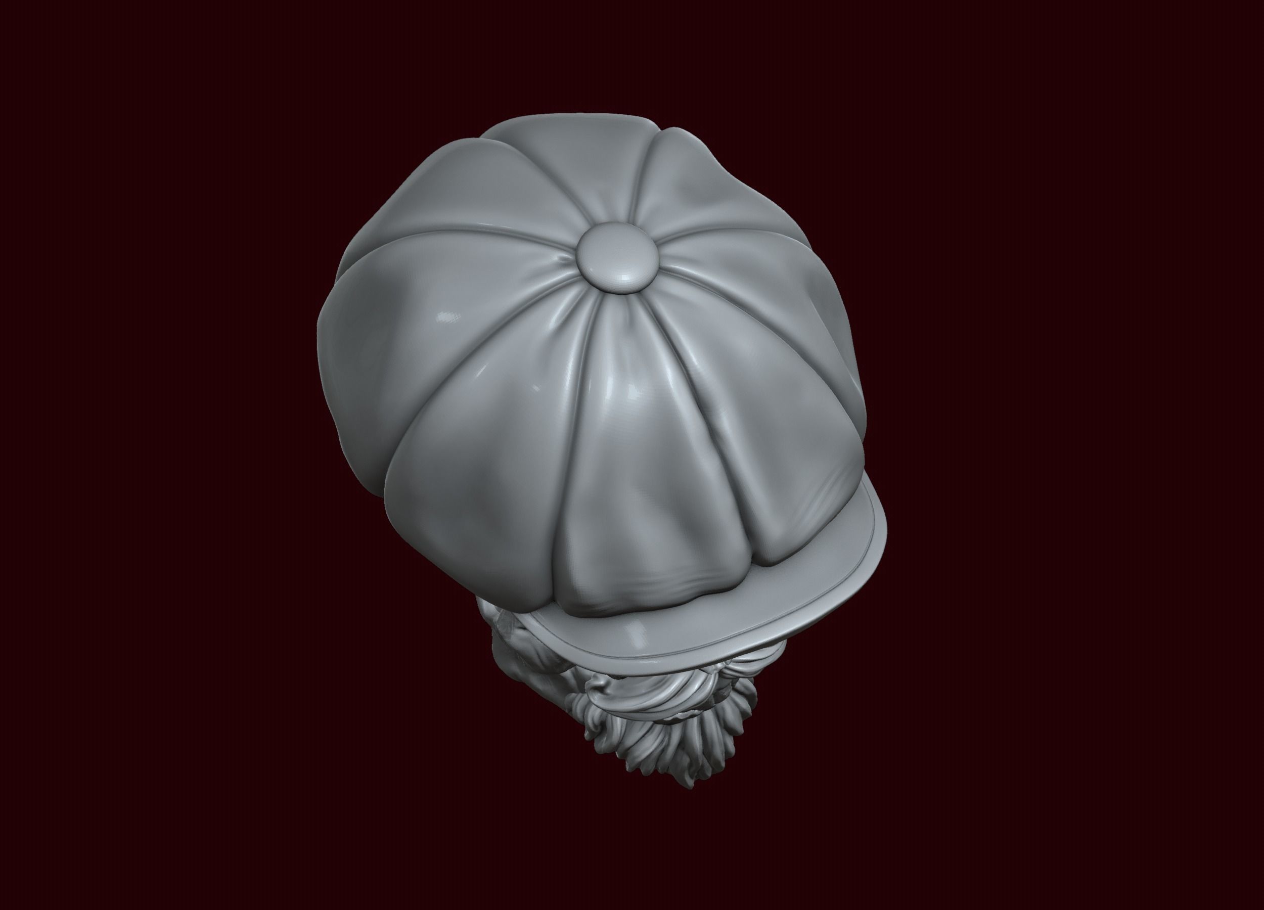 Skull in Eight-Blade Cap 3D model 3D printable | CGTrader