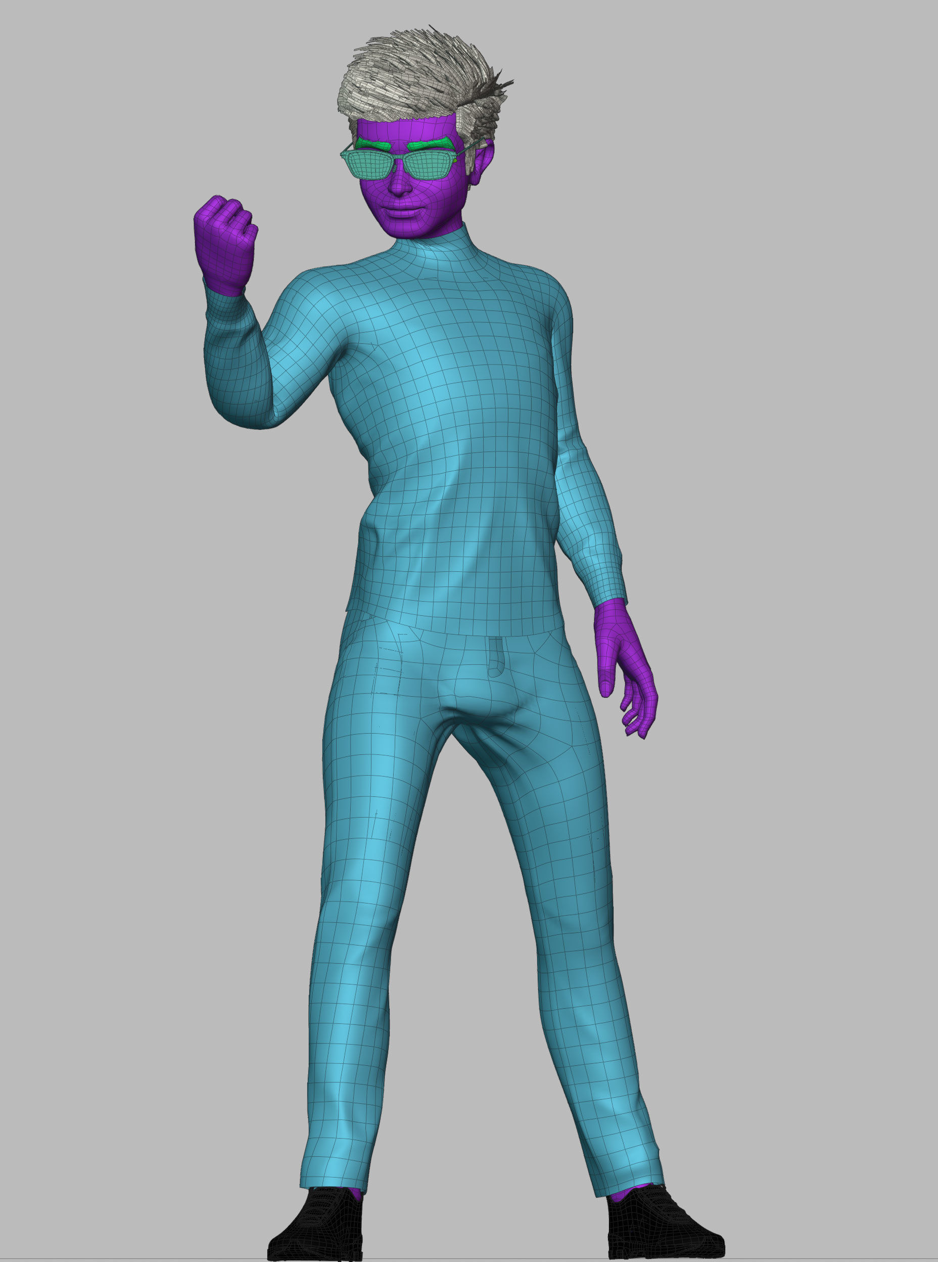 3D model Rabin - Male rigged PBR character VR / AR / low-poly | CGTrader