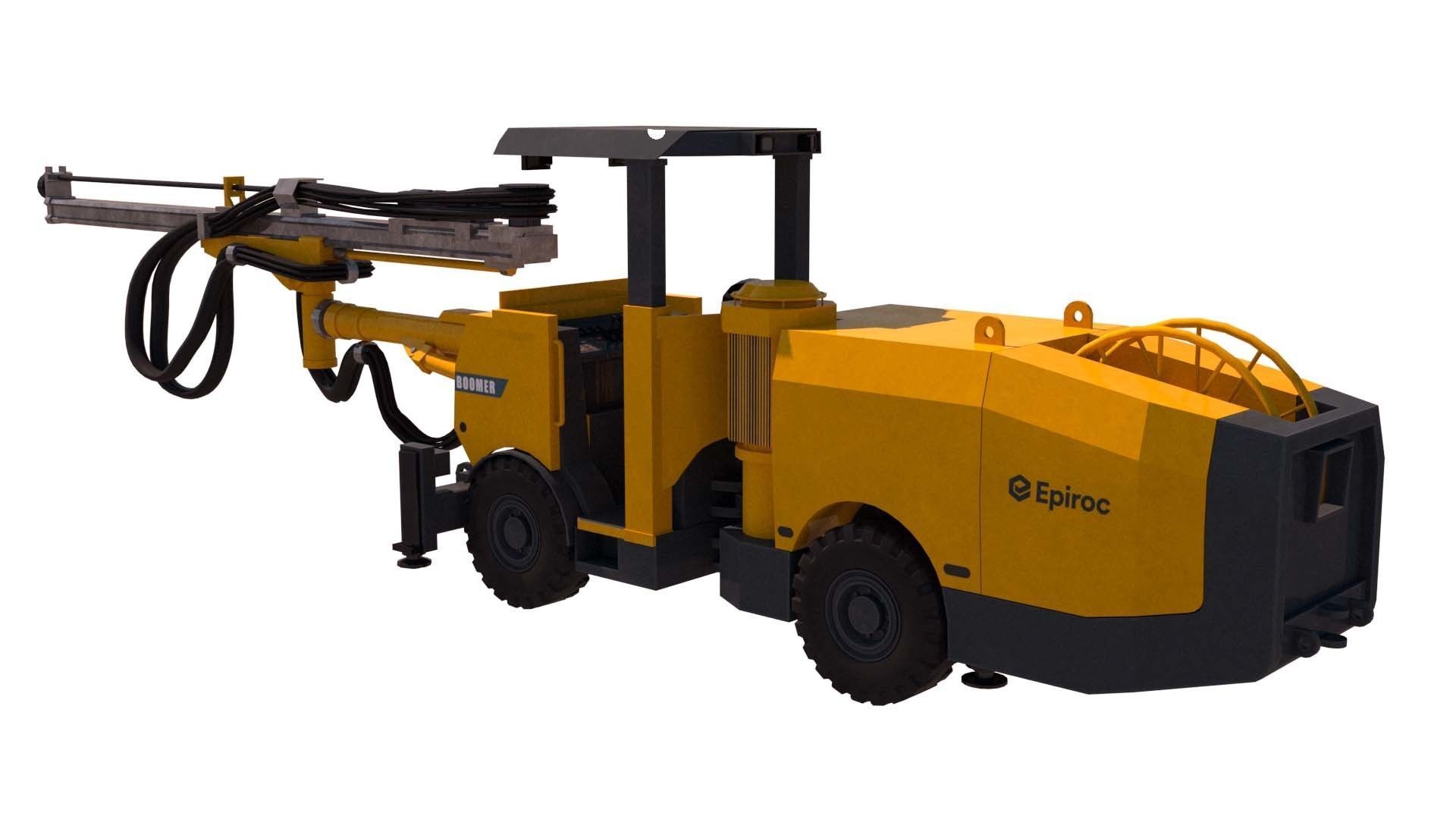 3D model Boomer Epiroc T1 VR / AR / low-poly | CGTrader