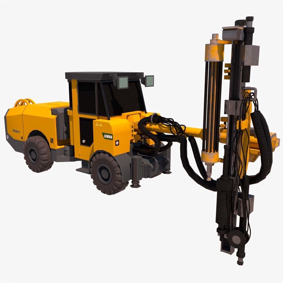 3D model Epiroc Simba S7 VR / AR / low-poly | CGTrader