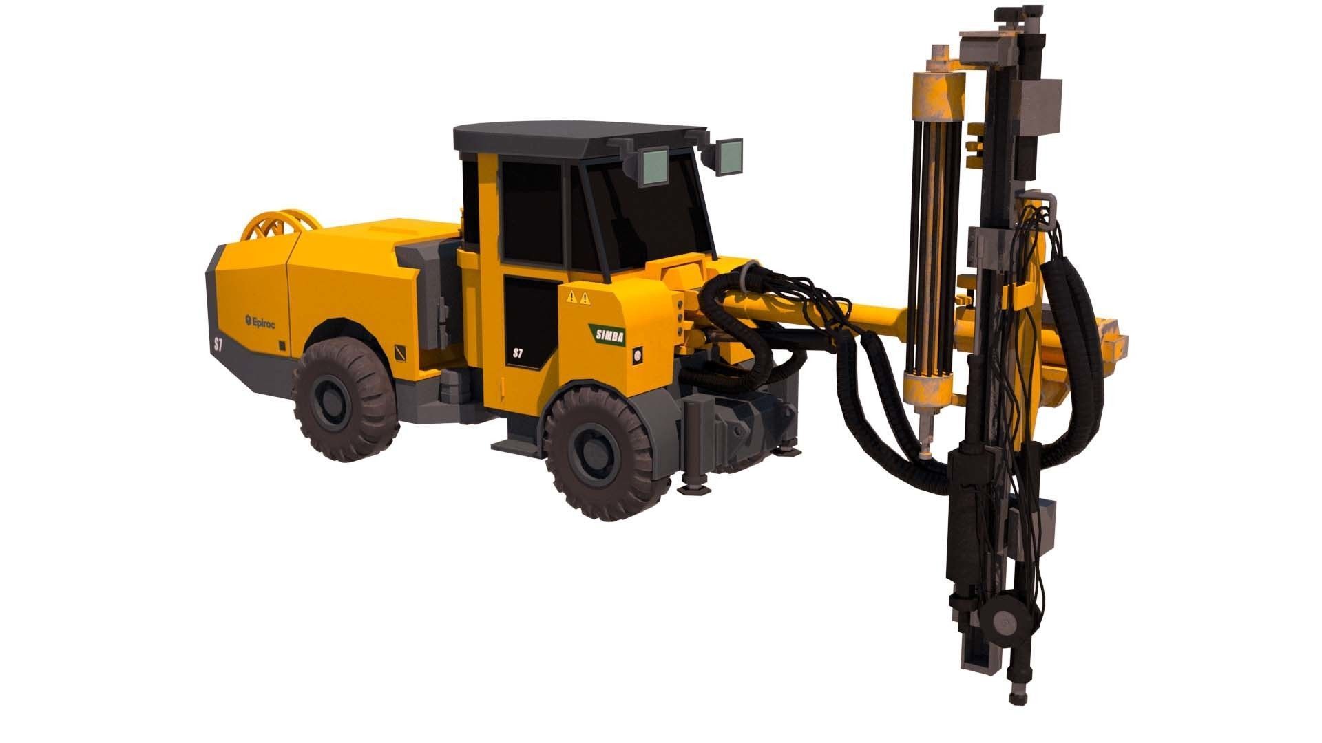 3D model Epiroc Simba S7 VR / AR / low-poly | CGTrader