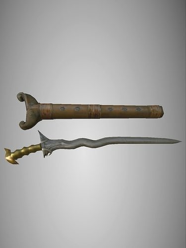 Kalis Sword 3D model | CGTrader