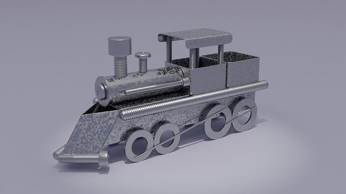 3D model Locomotive metal art VR / AR / low-poly | CGTrader