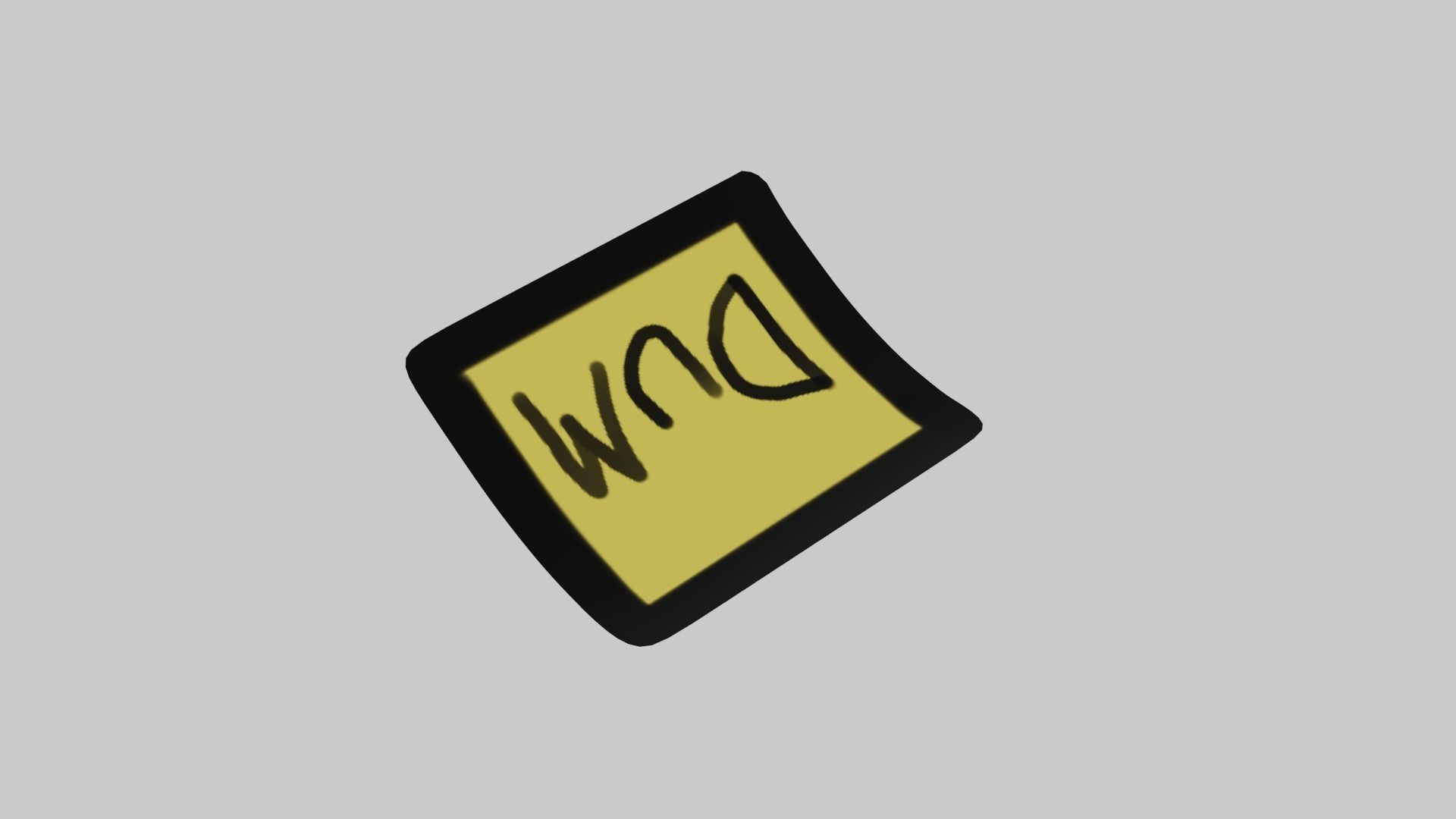 Dum Stick Note free 3D model | CGTrader