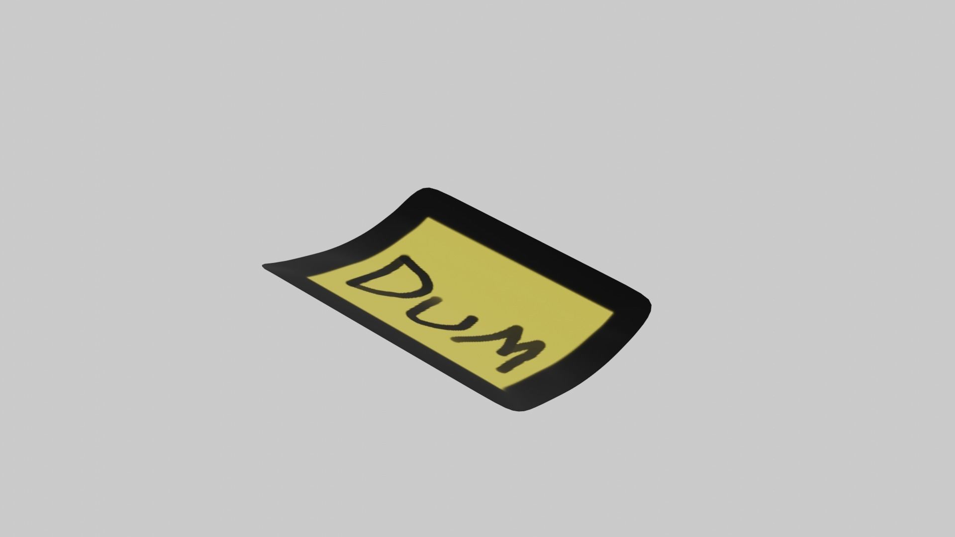 Dum Stick Note free 3D model | CGTrader