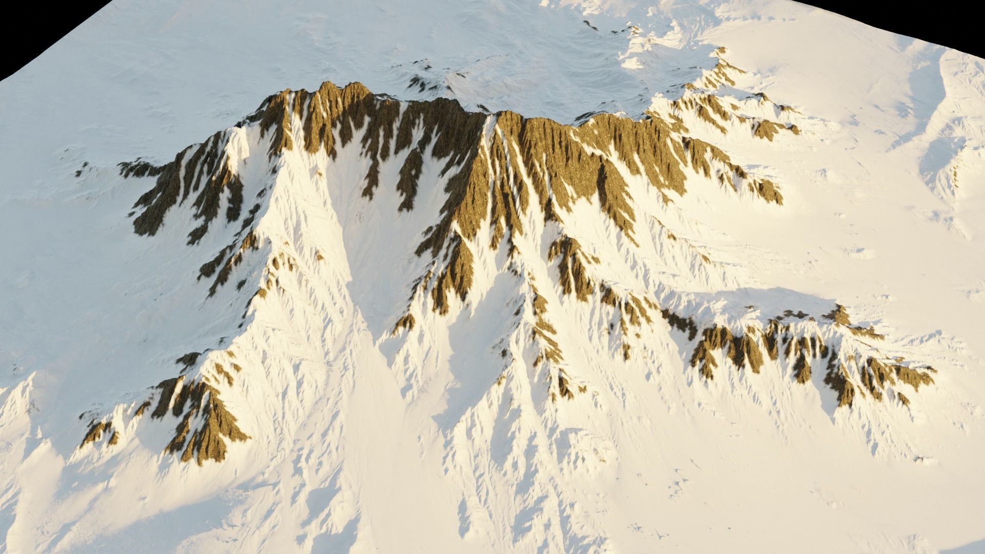 3D model Low Poly Snowy Mountain VR / AR / low-poly | CGTrader