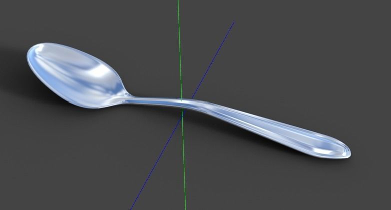 Basic Spoon 3D model | CGTrader