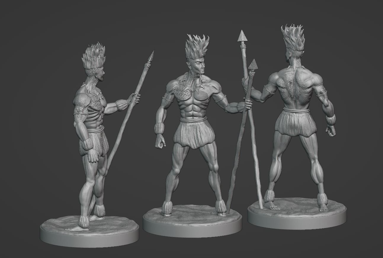 Curupira the guardian of the forest 3D model 3D printable | CGTrader