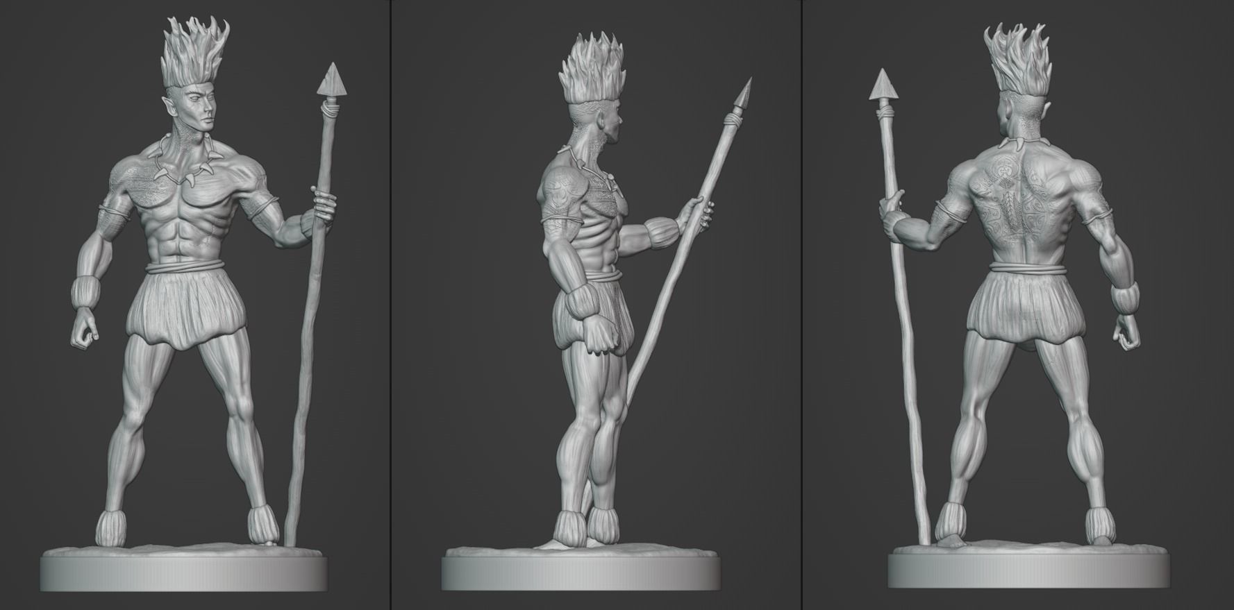Curupira the guardian of the forest 3D model 3D printable | CGTrader