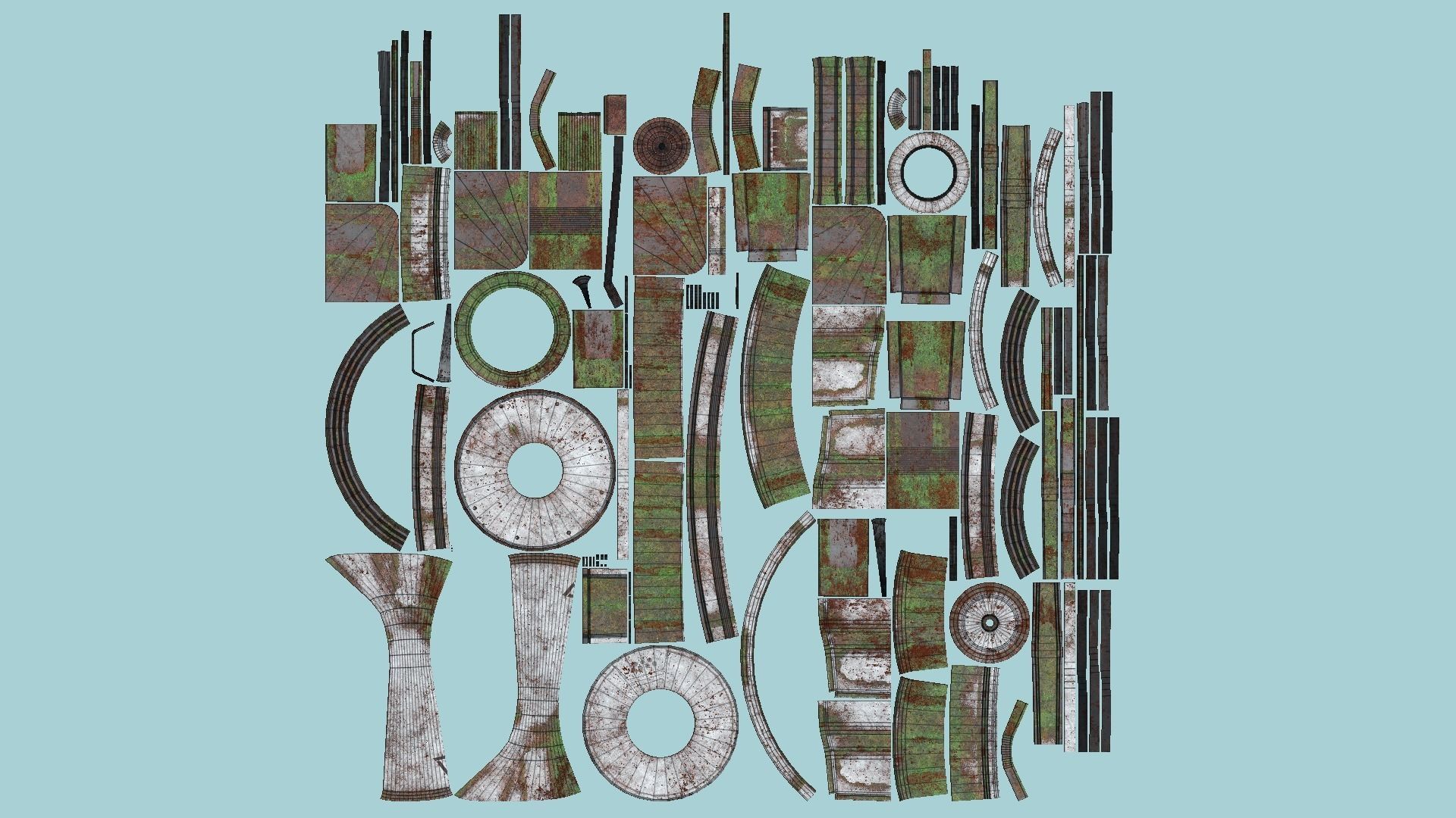 3D model SciFi Facility D10 Abandoned - Sci Fi Exterior Design VR / AR ...