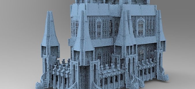 Dark Magic Fort architecture Tower large 2 Forts 3D model | CGTrader