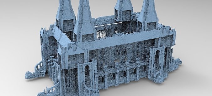 Dark magic architecture Tower Palace 1 3D model | CGTrader