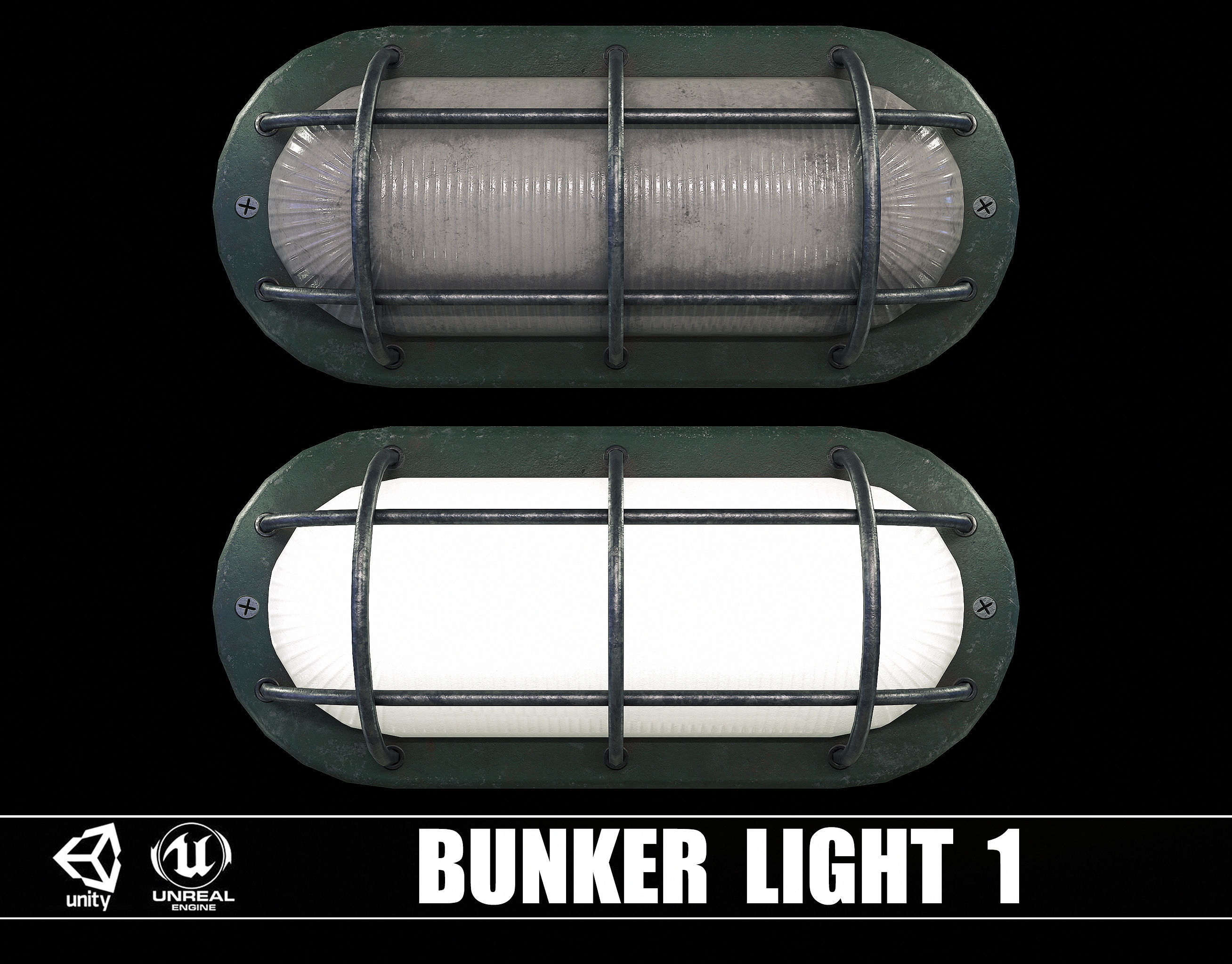 3D model Bunker Light v1 VR / AR / low-poly | CGTrader