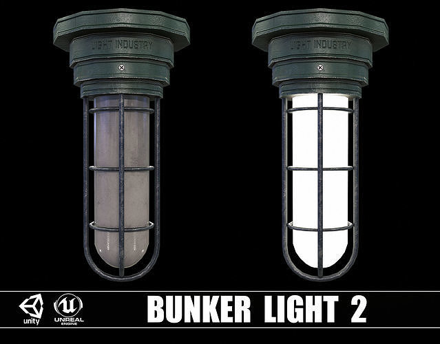 3D model Bunker Light v2 VR / AR / low-poly | CGTrader