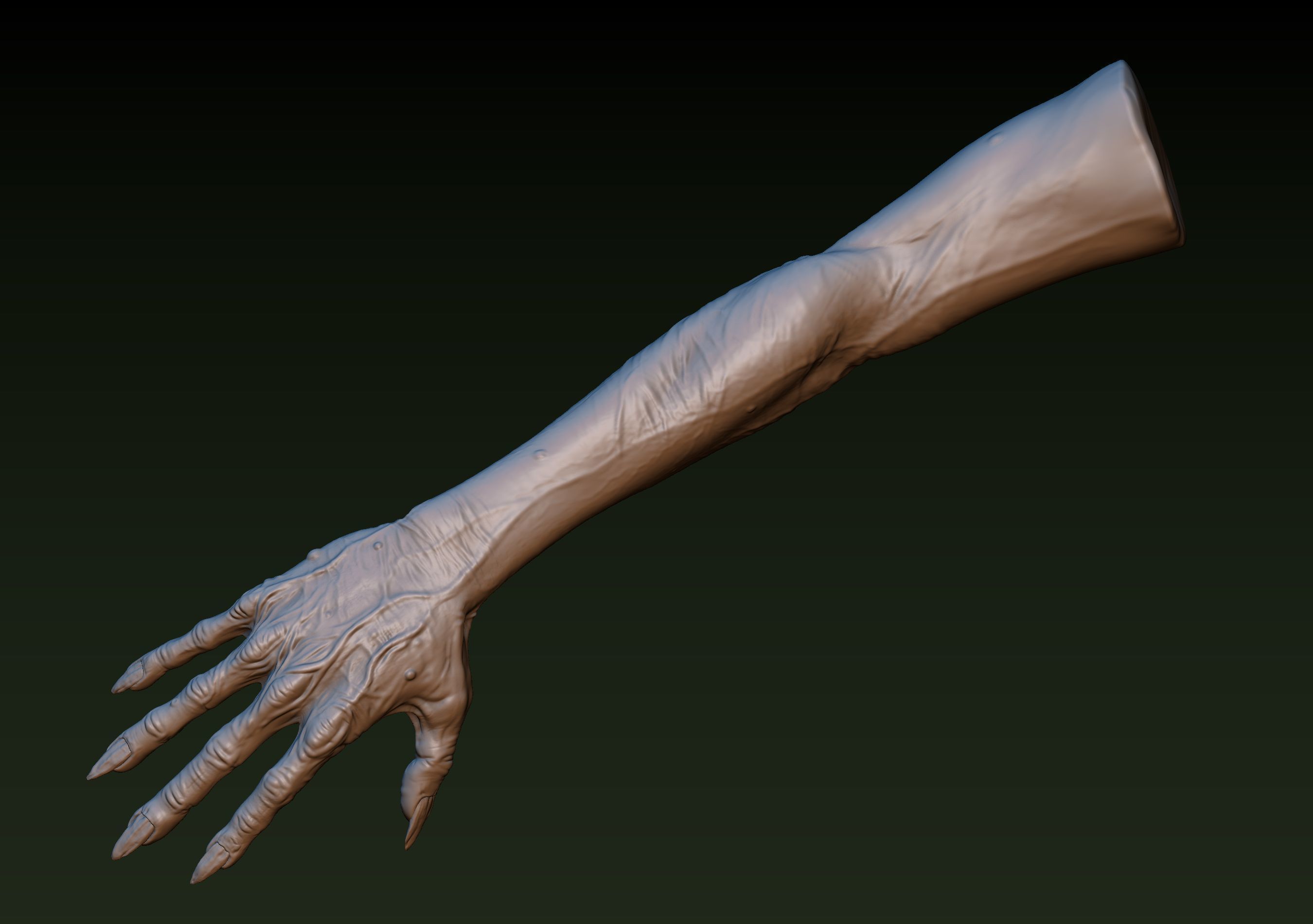 Zombie Hand 3D model 3D printable | CGTrader