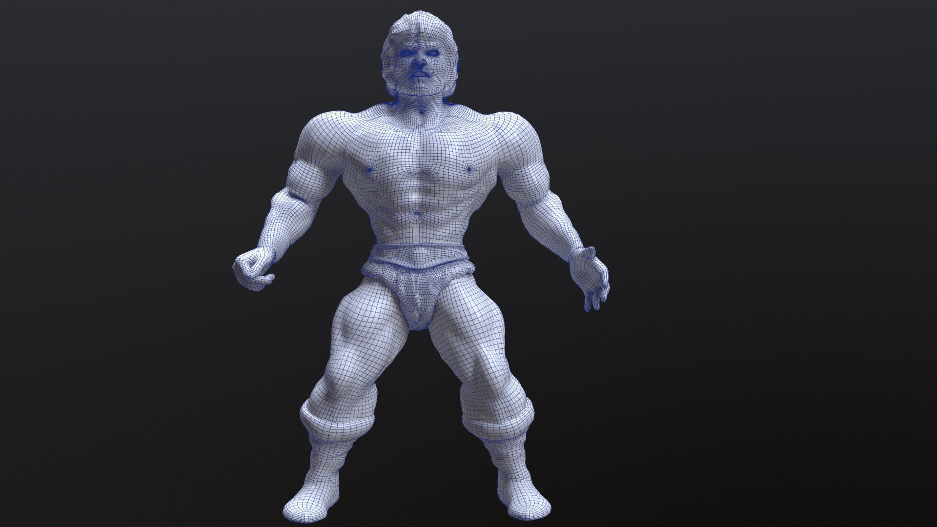 3D model He-Man realistc 1982 version animated VR / AR / low-poly ...
