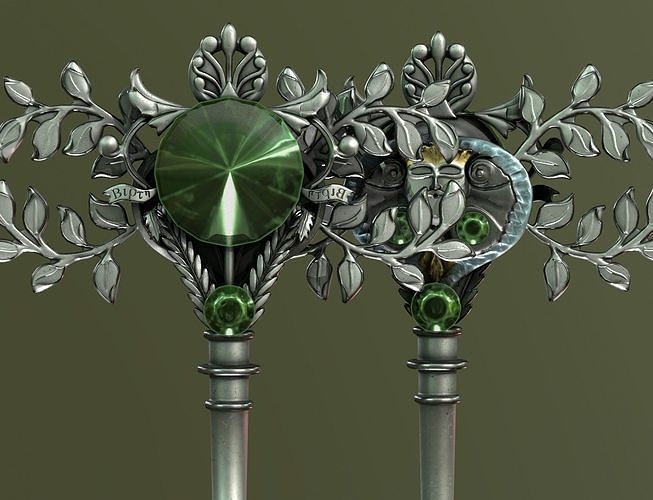 3D model spring key VR / AR / low-poly | CGTrader