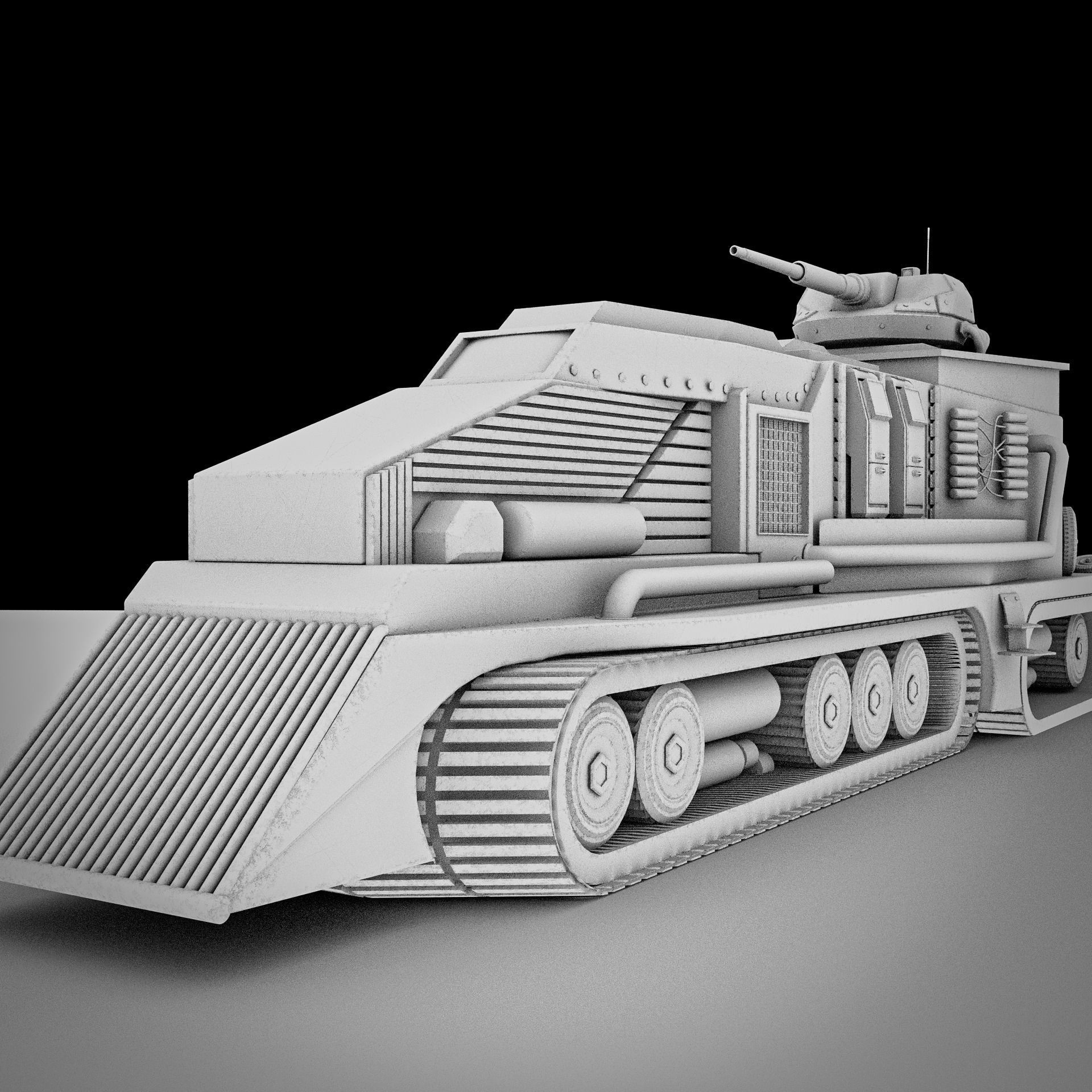 War machine Wall Breaker Tank Engine 3D model | CGTrader