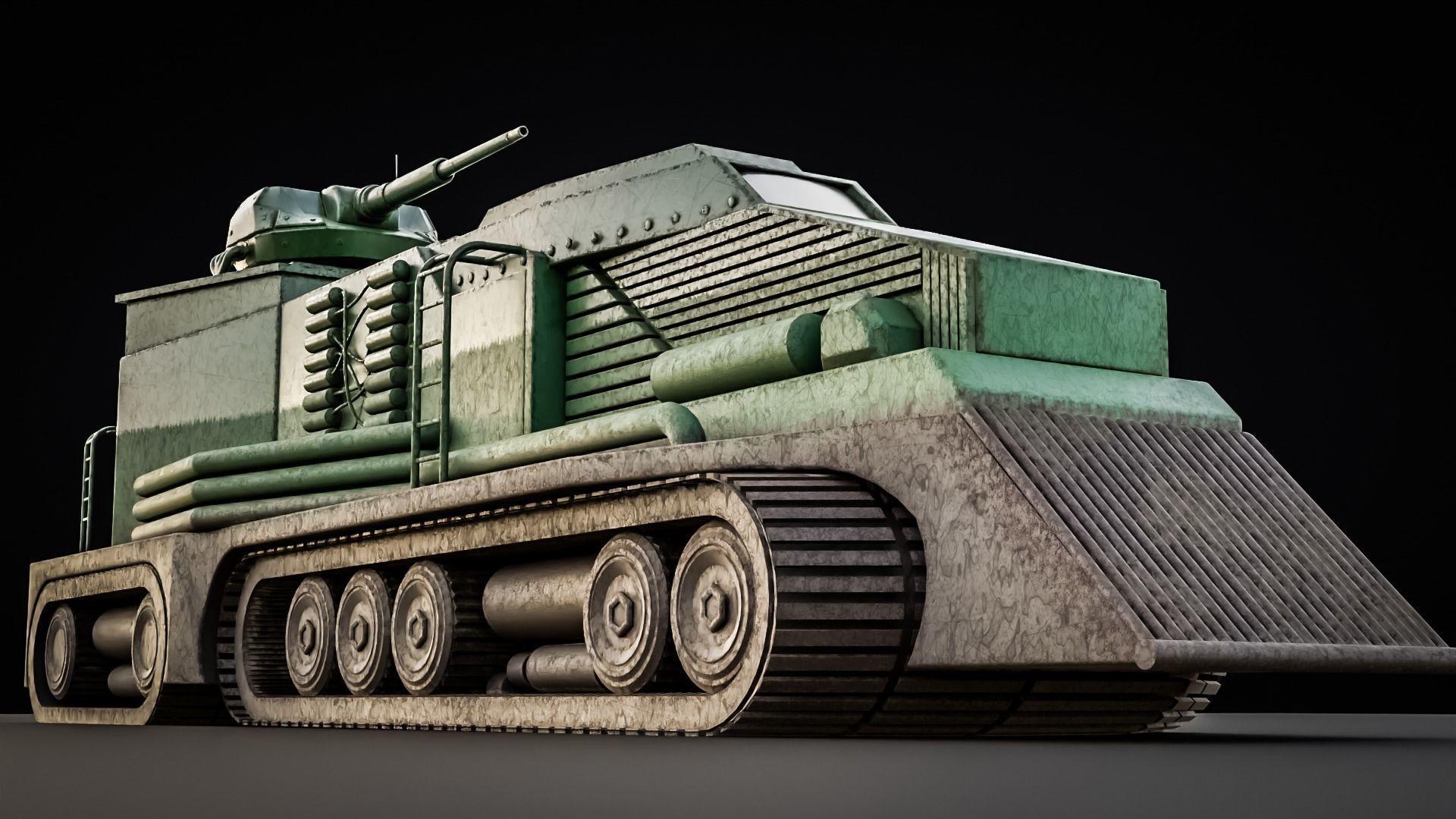 War machine Wall Breaker Tank Engine 3D model | CGTrader