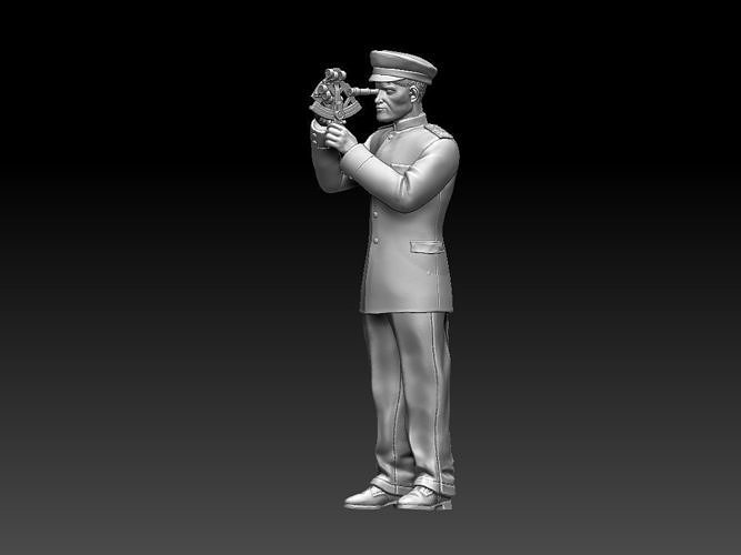 SAILOR soldier holding trumpet 3D model 3D printable | CGTrader