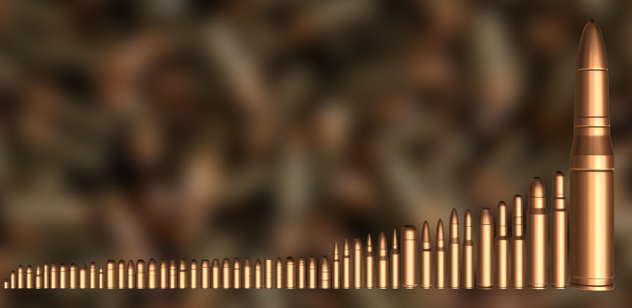 Ammunition And Ammo Base Mesh 3D model | CGTrader