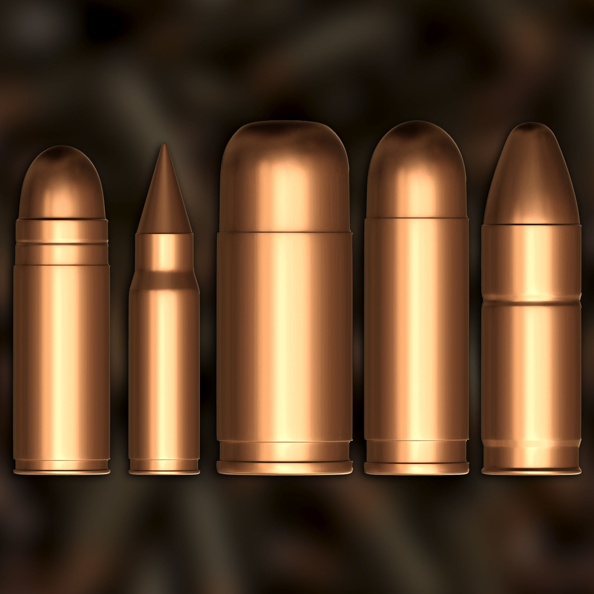 Ammunition And Ammo Base Mesh 3D model | CGTrader